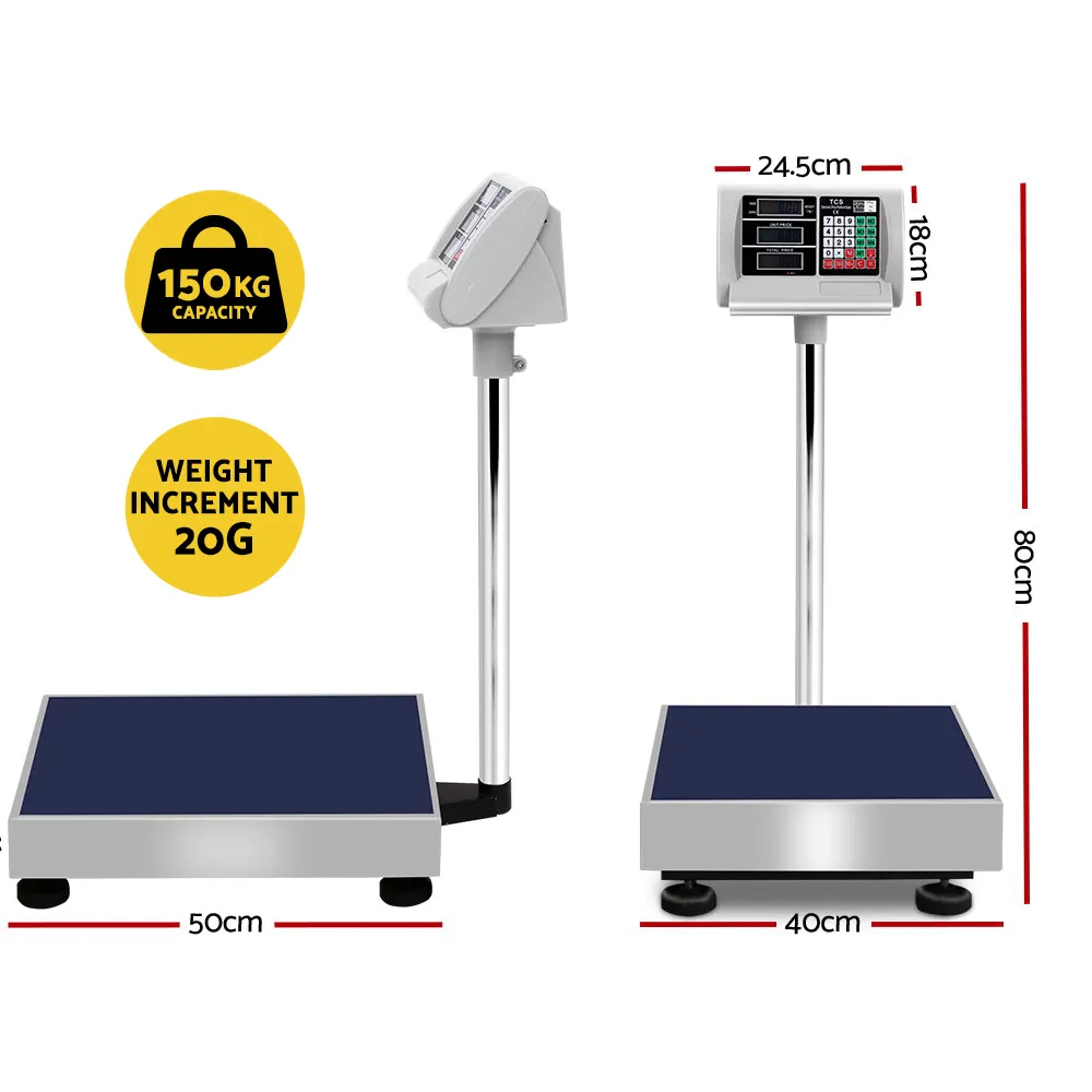Platform Scales Digital 150KG Electronic Scale Counting LCD