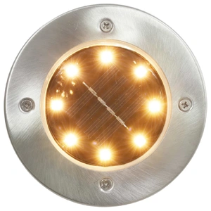 Solar Ground Lights 8 pcs LED Lights RGB Colour - HR22-VX-60324