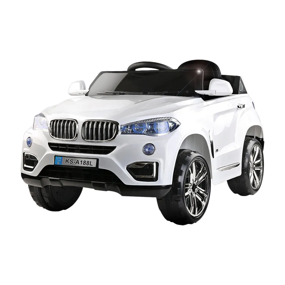 Kids Electric Ride On Car SUV BMW-Inspired X5 Toy Cars Remote 6V White