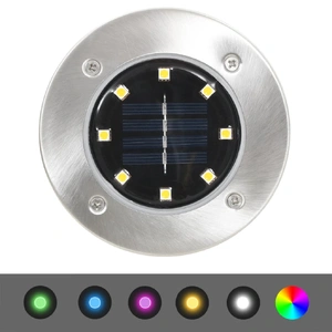 Solar Ground Lights 8 pcs LED Lights RGB Colour - HR22-VX-60324
