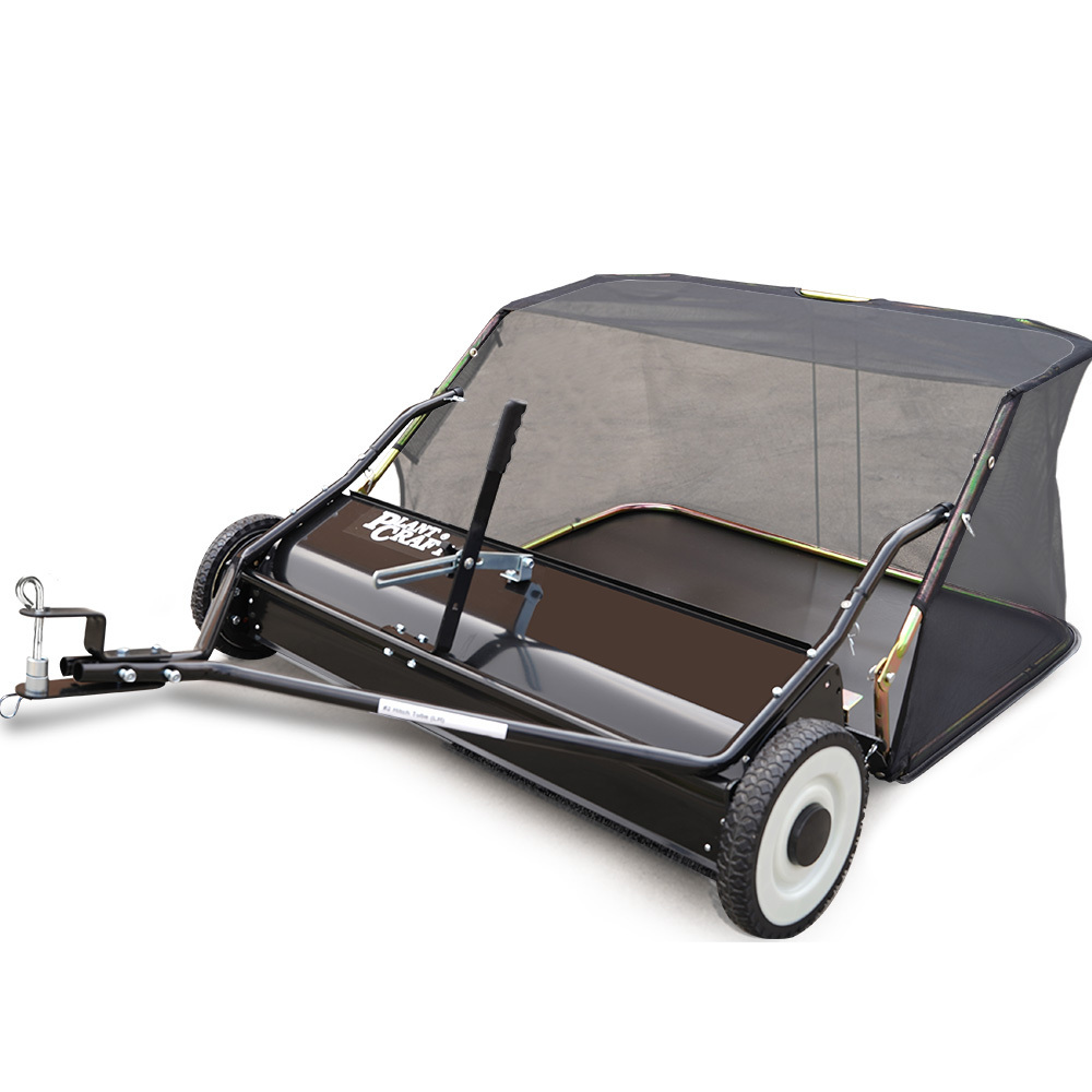 PlantCraft Lawn Sweeper Wide, Tow Behind Leaf and Grass Clipping ...