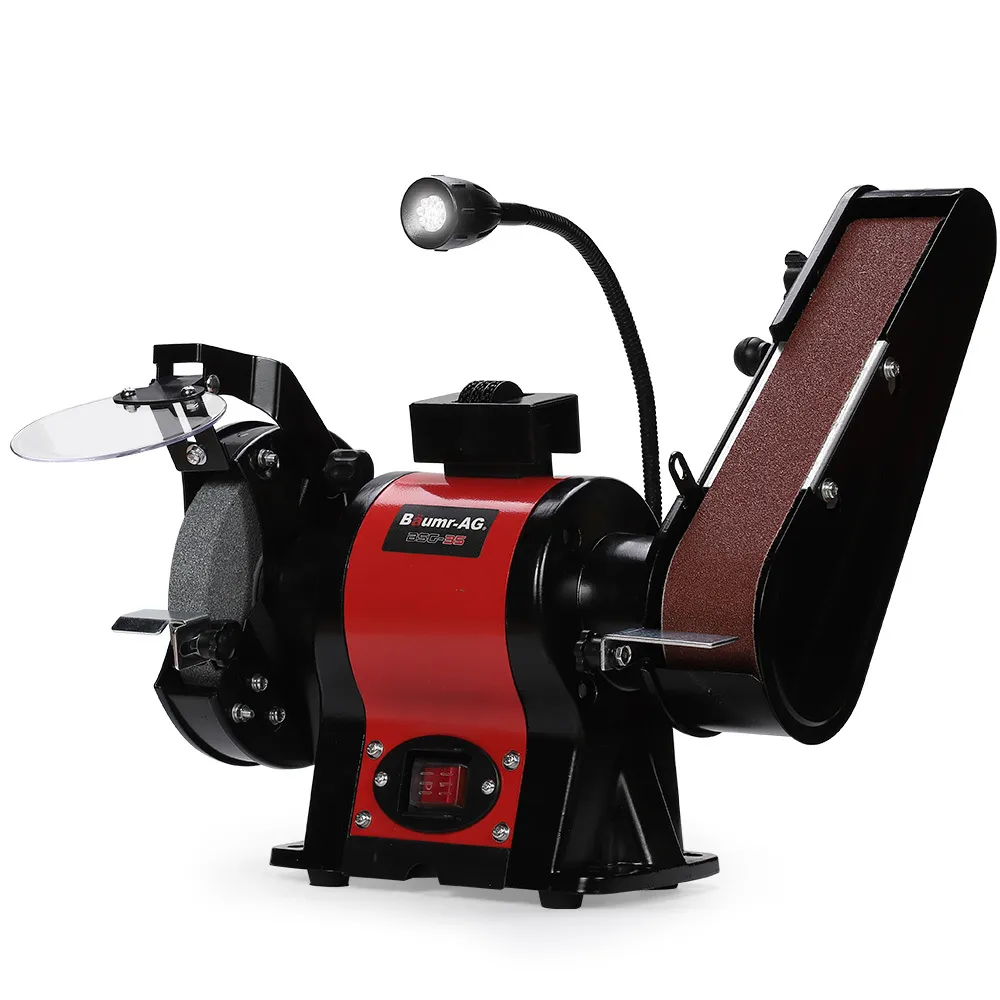 BAUMR-AG Bench Grinder and Belt Sander Combo, 150mm Grinding Disc, 50 x ...