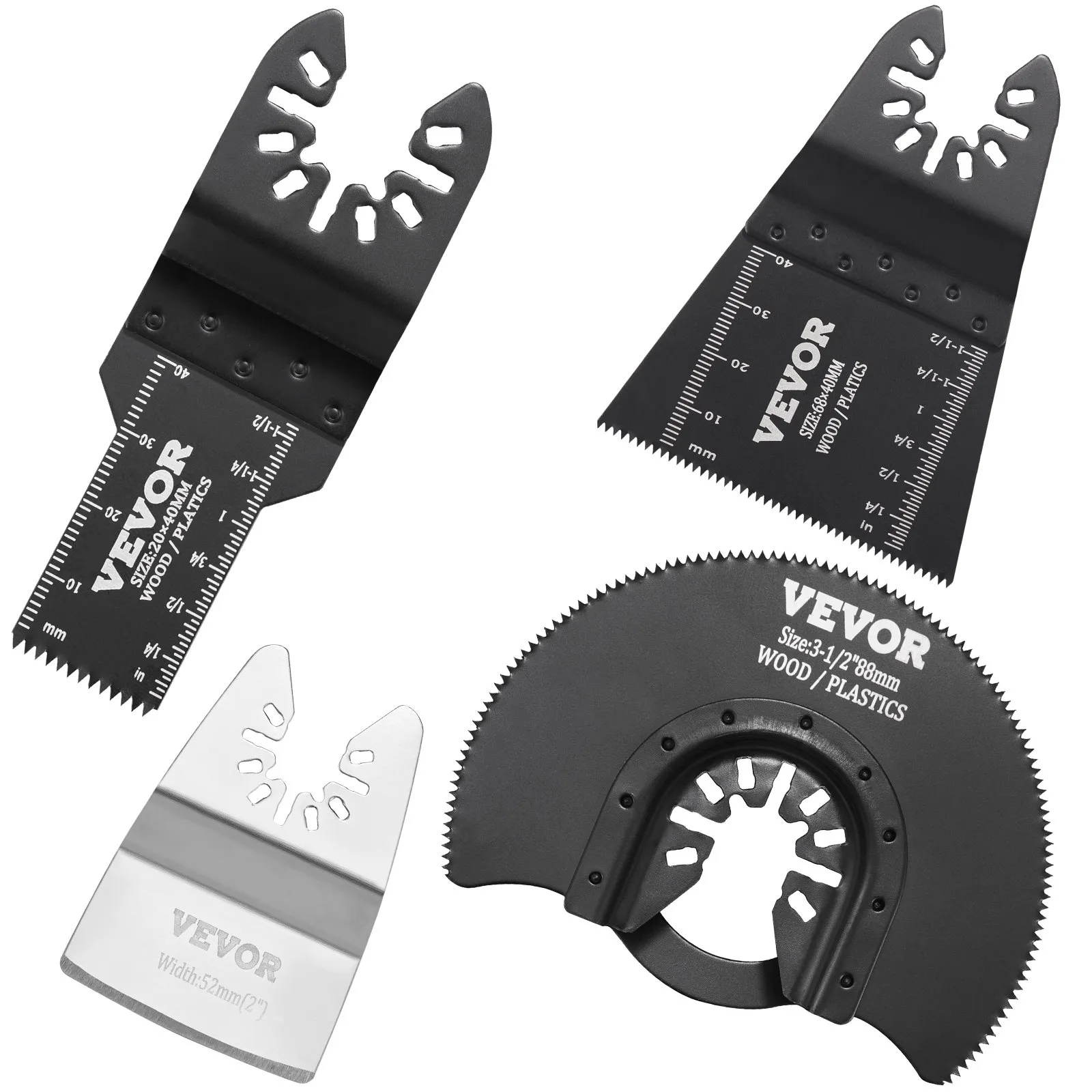 VEVOR 30PCS Multi Tool Blades Kits, Universal Quick Release Oscillating ...