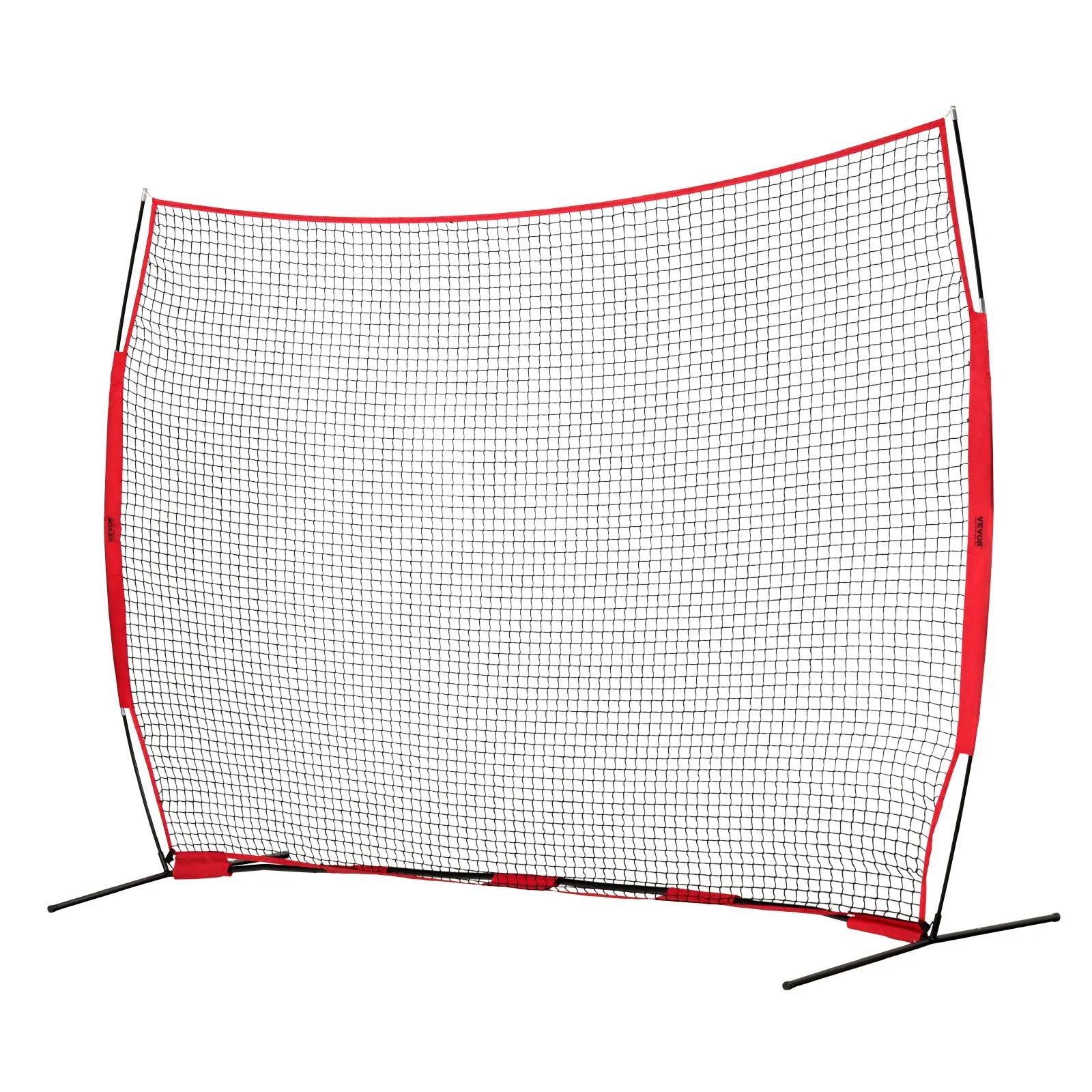 VEVOR Barricade Backstop Net, 12x9 ft Ball Sports Barrier Netting ...