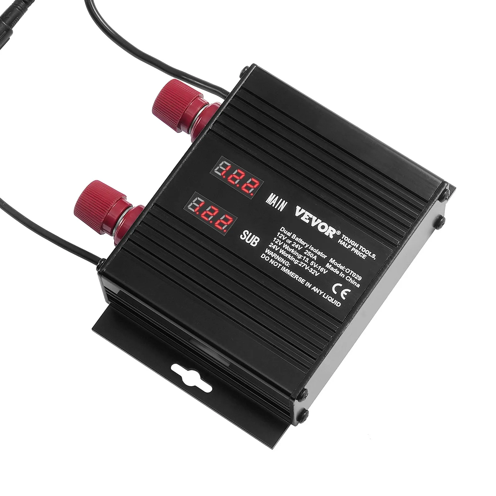 VEVOR Dual Battery Smart Isolator, 250 AMP | HR Sports