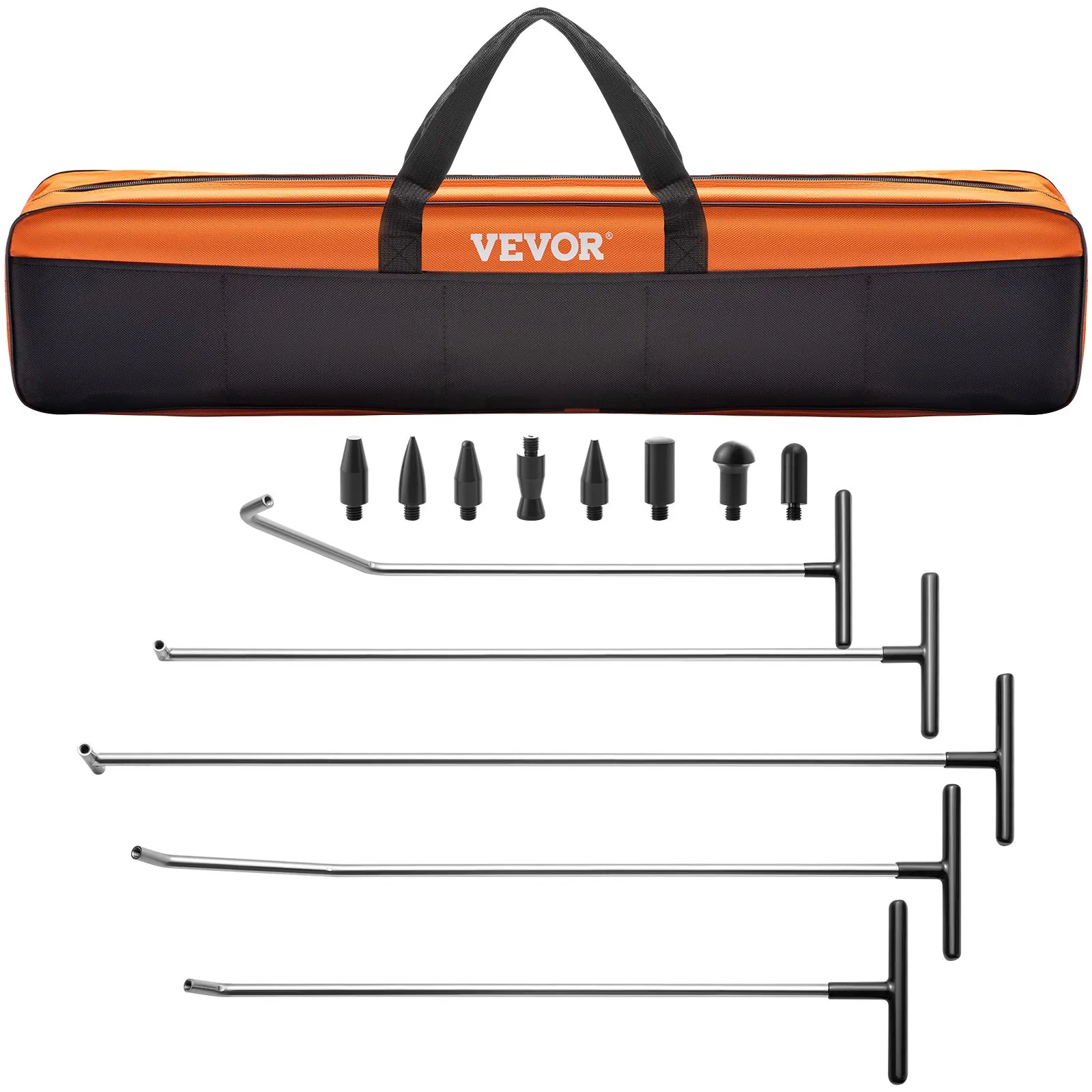 VEVOR Rods Dent Puller Stainless Steel Paintless Repair Kits Hail ...