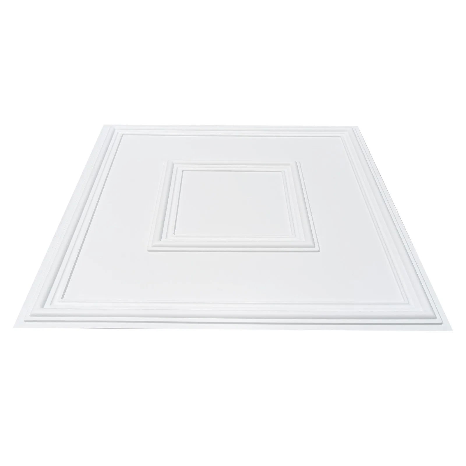 VEVOR Ceiling Tiles 12-Pack 24 x 24 in PVC Easy Installation White ...