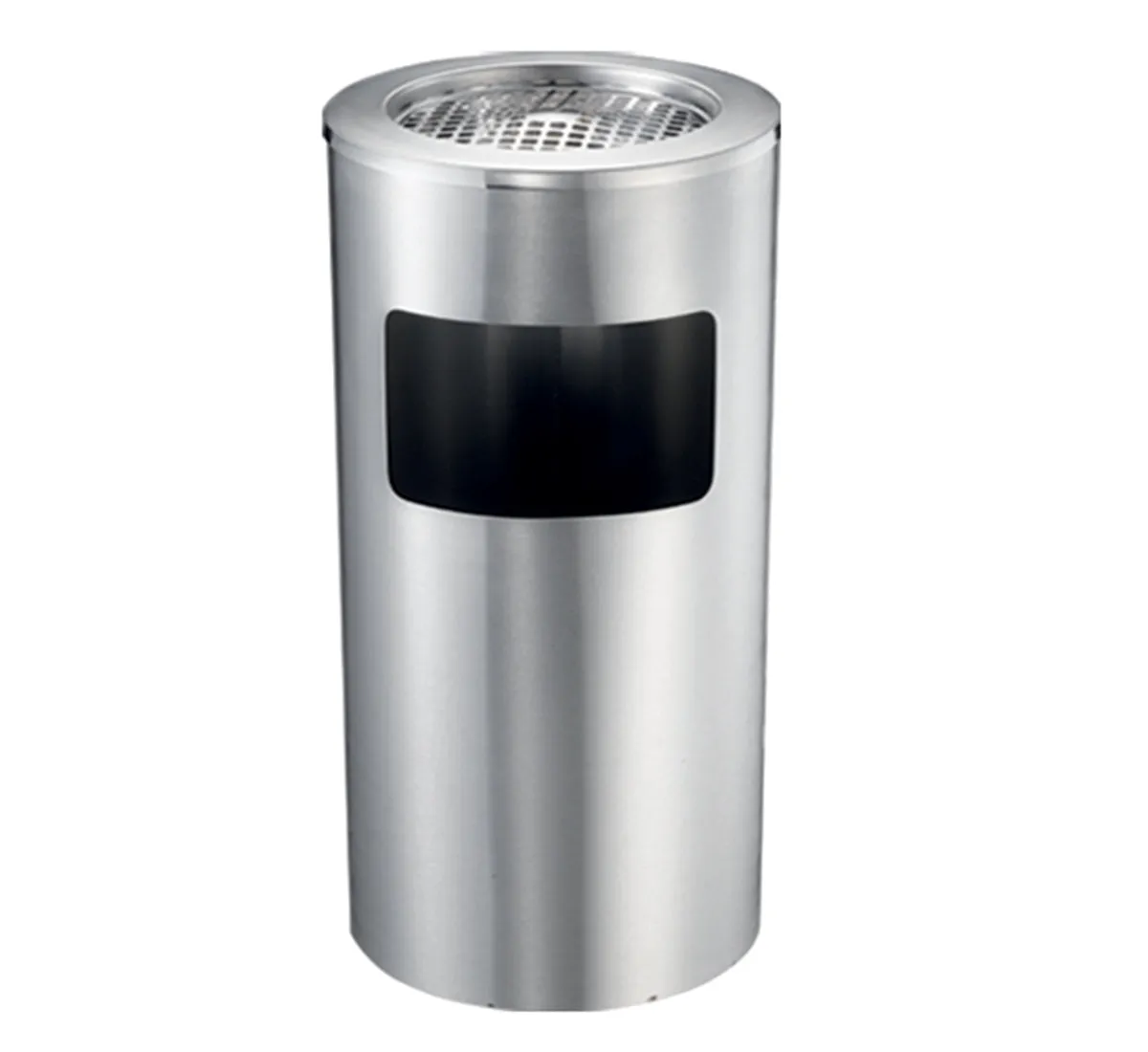 Stainless Steel Lobby Bin With Ashtray 10L | HR Sports
